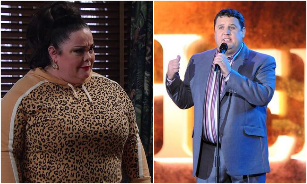 Peter Kay sparks fury over 'Lisa Riley weight joke' as heckler kicked ...